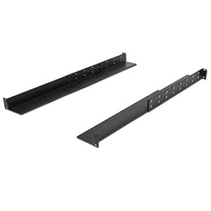 navepoint adjustable rack mount server shelf rails 1u full depth 3-pack