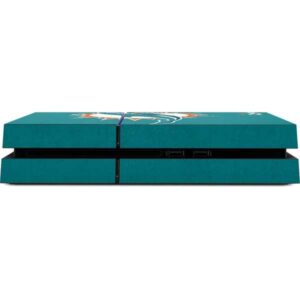 Skinit Decal Gaming Skin Compatible with PS4 Console - Officially Licensed NFL Miami Dolphins Distressed- Aqua Design