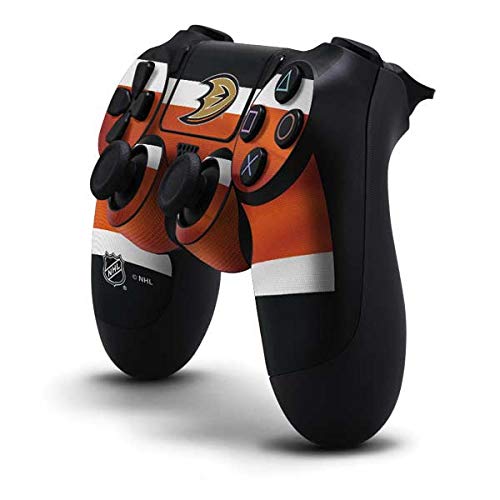 Skinit Decal Gaming Skin for PS4 Controller - Officially Licensed NHL Anaheim Ducks Jersey Design