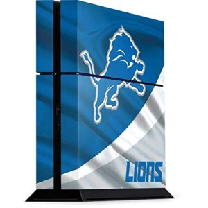 skinit decal gaming skin compatible with ps4 console - officially licensed nfl detroit lions design