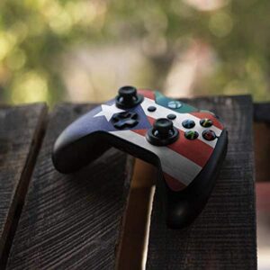 Skinit Decal Gaming Skin Compatible with Xbox One Controller - Originally Designed Puerto Rico Flag Distressed Design