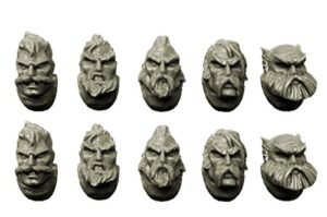 spellcrow 28mm wolf space knights bits: wolves heads