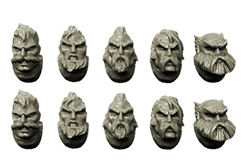 Spellcrow 28mm Wolf Space Knights Bits: Wolves Heads