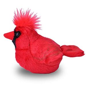 Wild Republic Audubon Birds Northern Cardinal Plush with Authentic Bird Sound, Stuffed Animal, Bird Toys for Kids and Birders