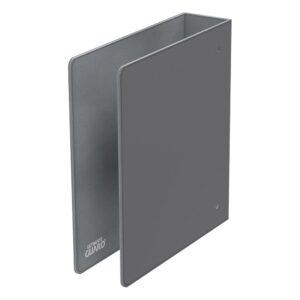 ultimate guard collector's album | trading card collection binder with grey xenoskin cover & reinforced 3 heavy duty d-ring | perfect for tcg sleeves | holder album