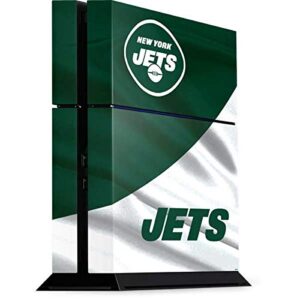 skinit decal gaming skin compatible with ps4 console - officially licensed nfl new york jets design