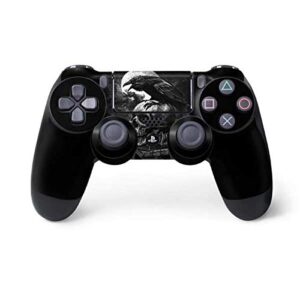 skinit decal gaming skin compatible with ps4 controller - officially licensed alchemy carta poes raven design