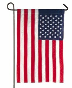 evergreen small american flag, patriotic, printed, lightweight material, made in usa