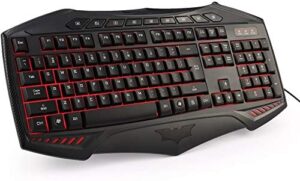 sanoxy universal backlit multimedia gaming keyboard, wired led game keyboard