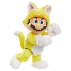 Nintendo Cat Mario with Bell Action Figure, 4"