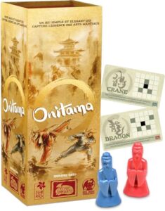 onitama board game, 2 players