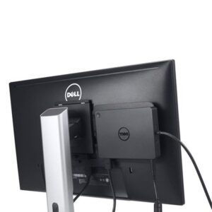 Dell WD15 Monitor Dock 4K with 180W Adapter, USB-C, (450-AEUO, 7FJ4J, 4W2HW),Black,Dual Display