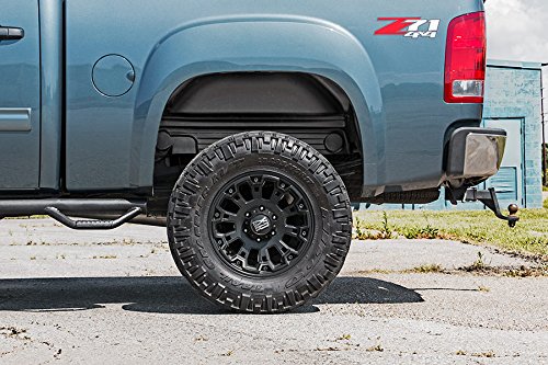 Rough Country Rear Wheel Well Liners for 1999-2006 Chevy Silverado - 4299 Black