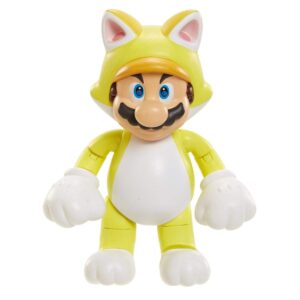 nintendo cat mario with bell action figure, 4"