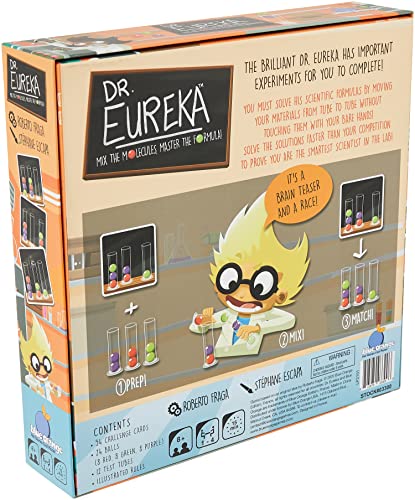 Blue Orange Dr. Eureka Speed Logic Puzzle Dexterity Game Games - 1-4 Players for Ages 8+