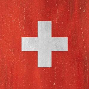 Skinit Decal Gaming Skin for PS4 Console - Originally Designed Switzerland Flag Distressed Design