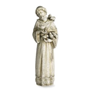 saint francis of assisi resin home or garden statue, 23 inch