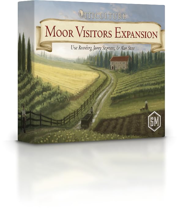 Stonemaier Games: Viticulture: Moor Visitors Expansion | Add to Viticulture (Base Game) | Adds 40 New Visitor Cards | 1-6 Players, 90 Mins, Ages 14+