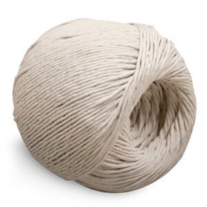 retail packaged - cotton twine balls - natural color - 5-ply - size 6 yarn - 2400' ft/lb (300/carton) - cwc-003040