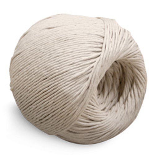 Retail Packaged - Cotton Twine Balls - Natural Color - 5-Ply - Size 6 Yarn - 2400' Ft/Lb (300/Carton) - CWC-003040