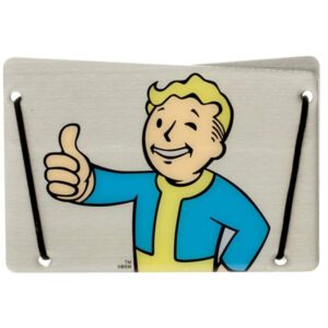 fallout vault boy slim aluminum card wallet