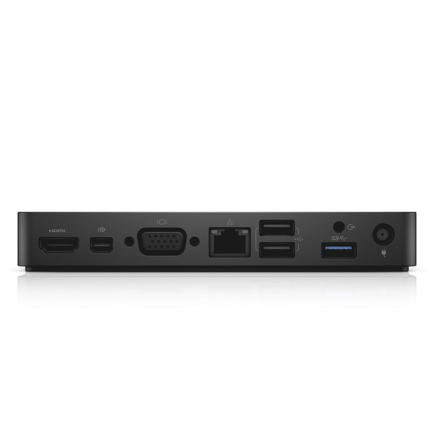 Dell WD15 Monitor Dock 4K with 180W Adapter, USB-C, (450-AEUO, 7FJ4J, 4W2HW),Black,Dual Display