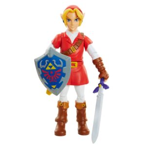 nintendo ocarina of time link action figure, 4"