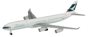 schuco 403551672 cathay pacific a340-300 1: 600 scale model aircraft