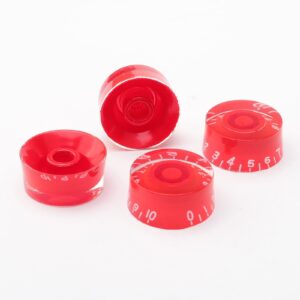 Red Black Gold Speed Control Tone Volume Knobs for LP Les Paul Guitar Pack of 4