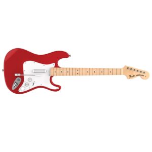 rock band 4 wireless fender stratocaster guitar controller for playstation 4 - red