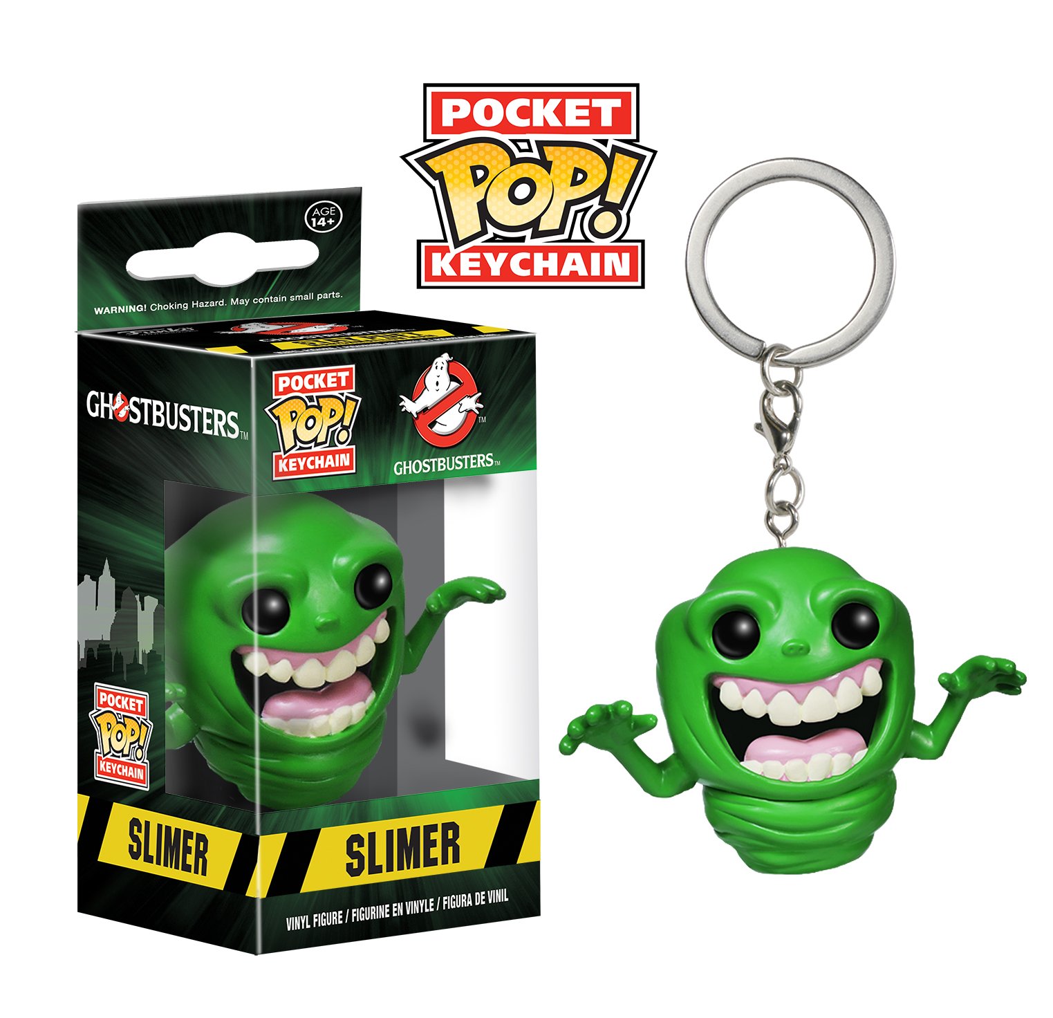 Funko POP Keychain: Ghostbusters Action Figure, Slimer