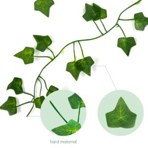 Yatim 78-Ft 12 Pack Artificial Plants Greeny Chain Wall Hanging Leaves for Home Room Garden Wedding Garland Outside Decoration