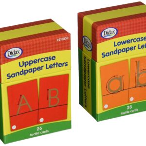 Didax Educational Resources Upper and Lowercase Sandpapers Letters Boxed Set