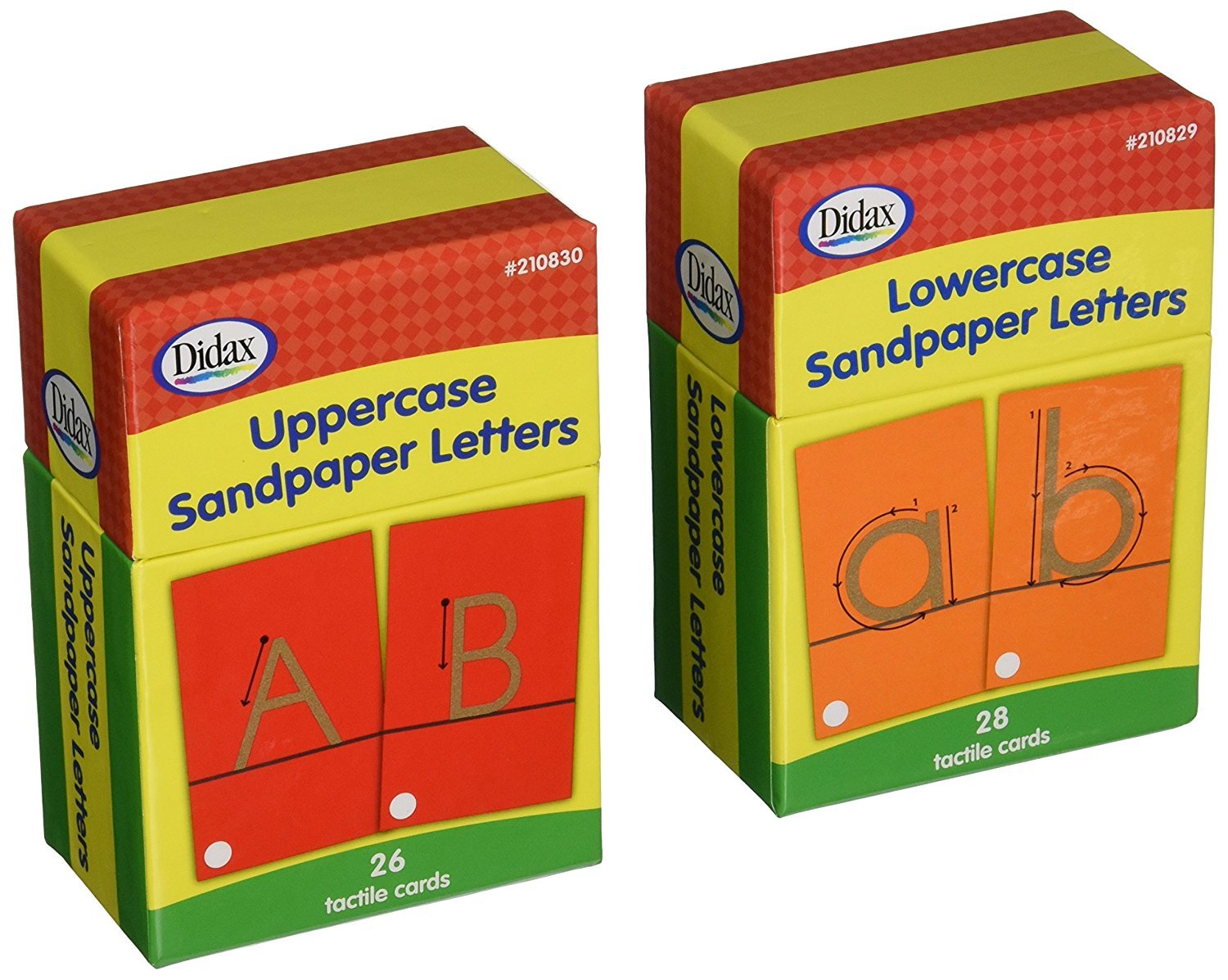 Didax Educational Resources Upper and Lowercase Sandpapers Letters Boxed Set