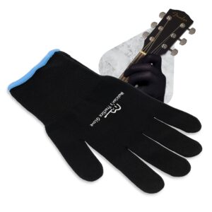 musicians practice glove - 1 glove - finger & hand issues (medium, black)