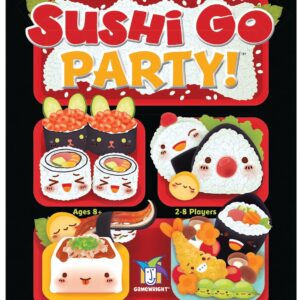 Sushi Go Party! - The Deluxe Pick & Pass Card Game by Gamewright, Multicolored