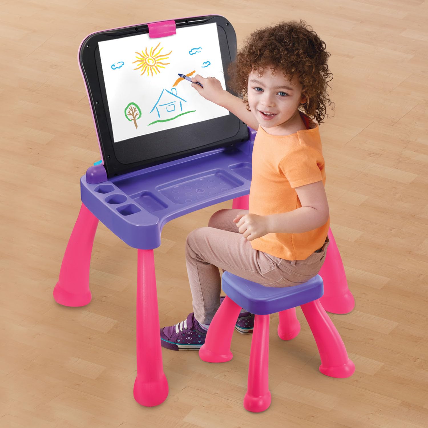 VTech Touch and Learn Activity Desk Deluxe, Pink