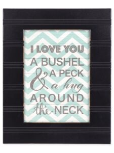 cottage garden i love you a bushel and a peck black with gold trim 8 x 10 framed wall art plaque