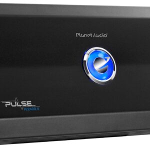 Planet Audio PL2400.4 4 Channel Car Amplifier - 2400 High Output, High/Low Level Inputs, High/Low Pass Crossover, Hook Up to Subwoofer for Bass