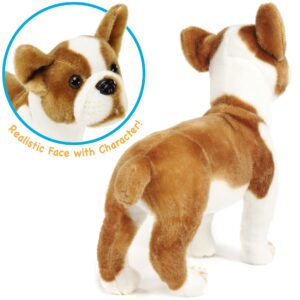 TigerHart Bobby The Boston Terrier Boxer - 14.5 Inch Large Dog Stuffed Animal Plush