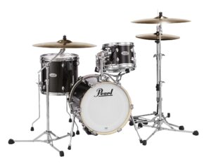 pearl midtown, 4 piece shell pack drum set (cymbals and hardware not inculded), black gold sparkle, (mdt764p/c701)