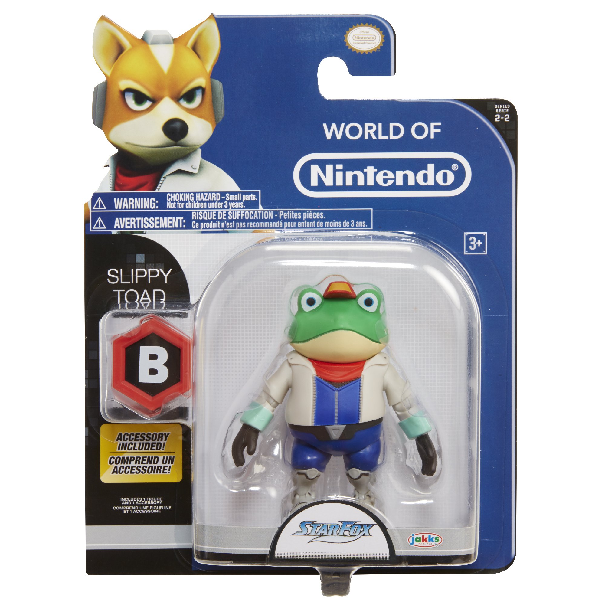 Nintendo Slippy Toad Action Figure, 4"