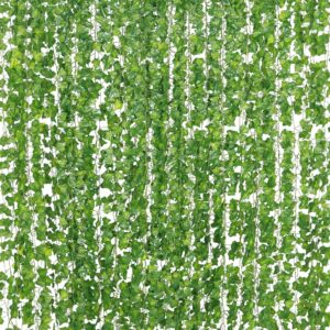 Yatim 78-Ft 12 Pack Artificial Plants Greeny Chain Wall Hanging Leaves for Home Room Garden Wedding Garland Outside Decoration