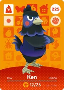 ken - nintendo animal crossing happy home designer amiibo card - 225