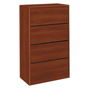 hon 10700 series four drawer lateral file, 36w x 20d x 59 1/8h, cognac