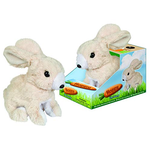 Westminster, Inc. Hoppy the Bunny - Cute, Cuddly, Plush Battery Operated Rabbit Toy Hops and Wiggles