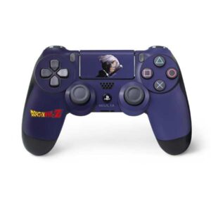 skinit decal gaming skin compatible with ps4 controller - officially licensed dragon ball z trunks portrait design