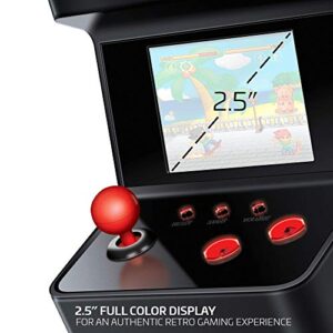 My Arcade Retro Arcade Machine X Playable Mini Arcade: 300 Retro Style Games Built In, 5.75 Inch Tall, AA Battery Powered, 2.5 Inch Color Display, Illuminated Buttons, Speaker, Volume Control