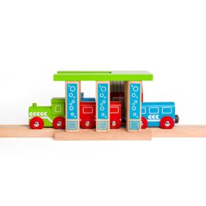 Bigjigs Rail, Wooden Train Washer, Wooden Toys, Bigjigs Train Accessories, Train Wash, Wooden Train Sets, Trains for Kids, Wooden Toys for 3 4 5 Year Olds