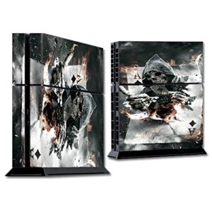 skin decal vinyl wrap for ps4 sony playstation console (skins only) / ace diamonds grim reeper skull